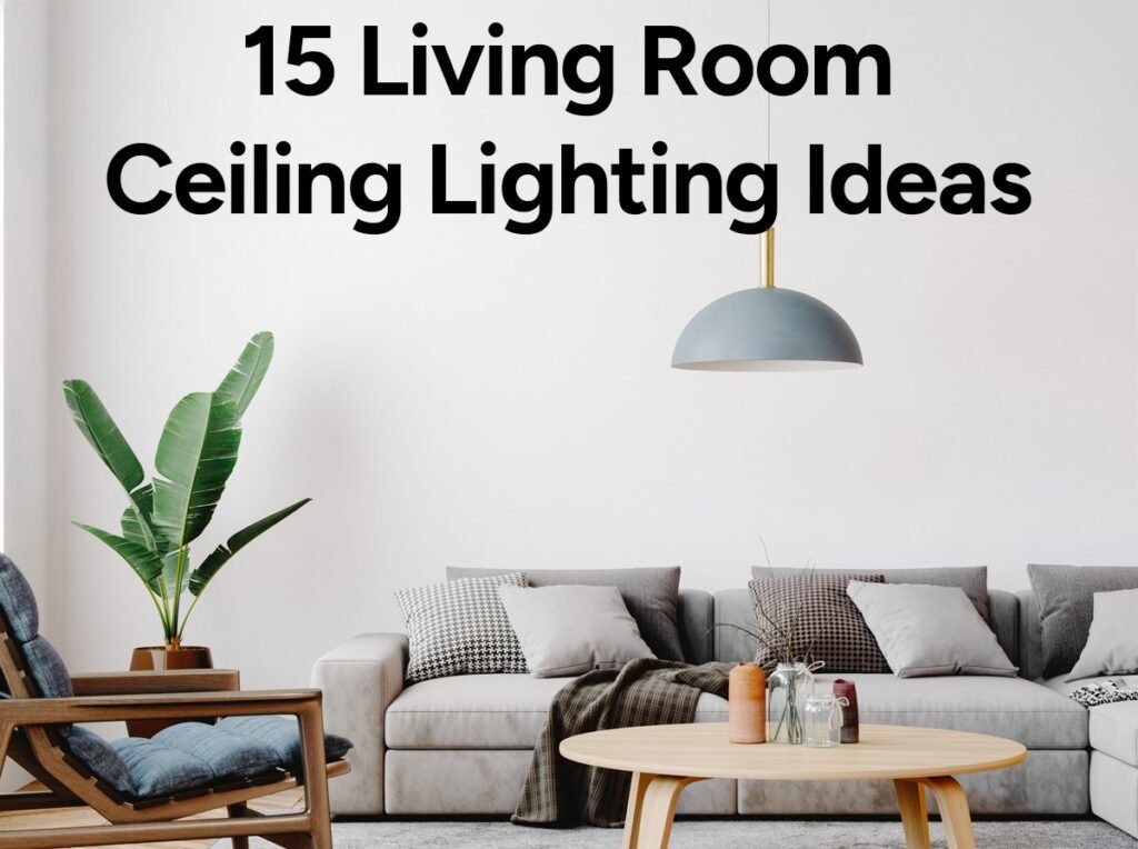 15 Modern Living Room Ceiling Lighting Ideas to Brighten Your Space ...